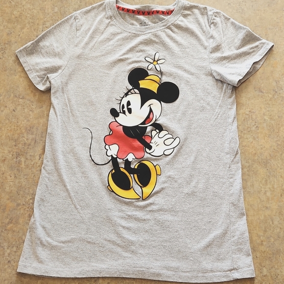 Disney | Tops | Flocked Minnie Mouse Tee | Poshmark